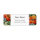 Editable Address Elegant Poppy Cornflowers Labels | Zazzle