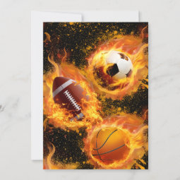 Editable All Star Sports Birthday Invitation | Zazzle