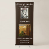 Editable Author Writer Book Signing Retractable Banner | Zazzle