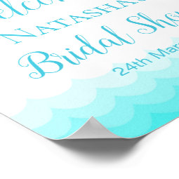 Editable Beach Party Welcome Sign 8x10 | Zazzle