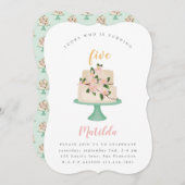 editable birthday cake party invitation | Zazzle