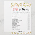 Editable Birthday Ever or Never Birthday Game | Zazzle