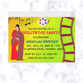 Bollywood Party Birthday Invitation Messages Indian Army Theme