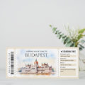 Editable Budapest Hungary Plane Boarding Pass Invitation | Zazzle