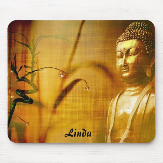 Editable Buddha and Bamboo Mouse Pad | Zazzle.com