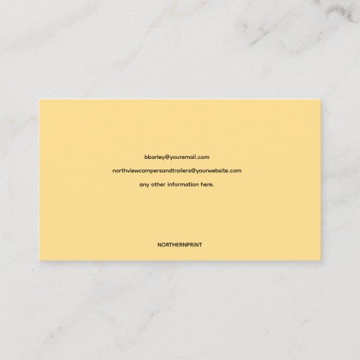 Editable Campers and Trailer Sales Business Card | Zazzle