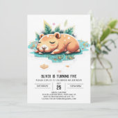 Editable Capybara Birthday Invitation | Zazzle