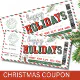 Editable Christmas Coupon Template | Zazzle
