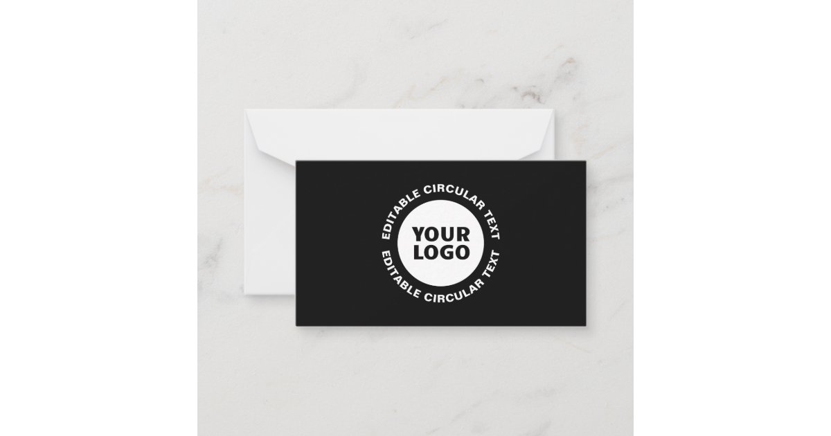 Editable Circular Text Template & Your Logo | Zazzle