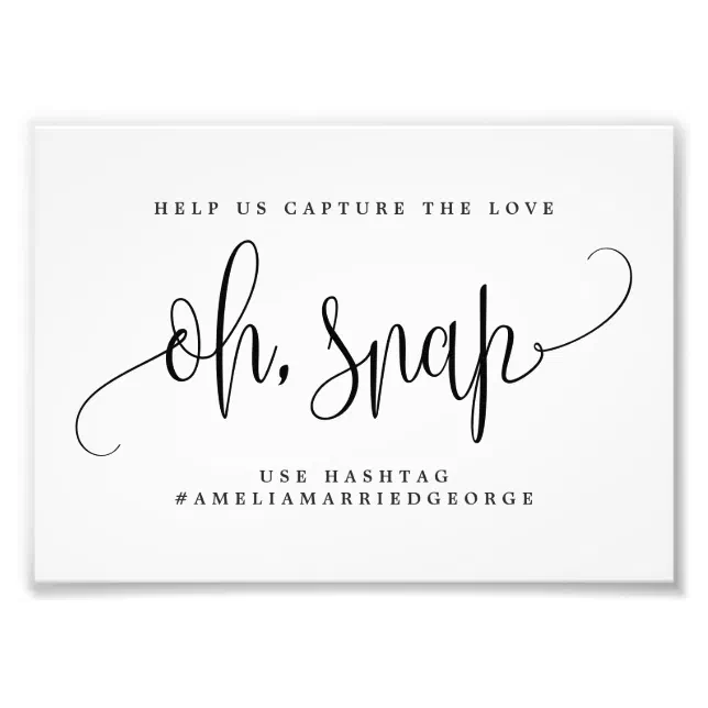 Editable COLOR and SIZE Instagram Hashtag Sign LCC | Zazzle
