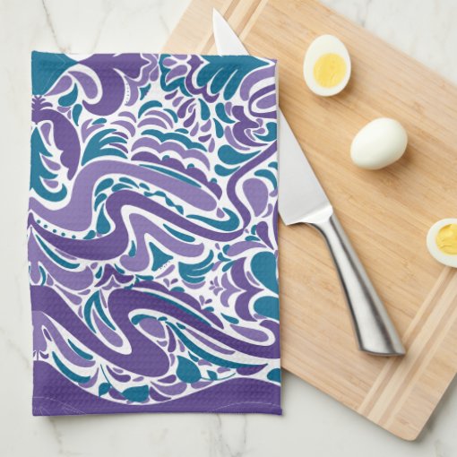 Editable color artwork kitchen towel | Zazzle