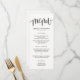 EDITABLE COLOR Calligraphy Menu Card #LCC | Zazzle