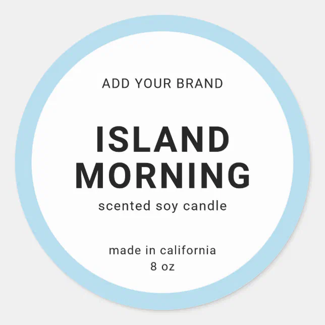 Editable Color Modern Minimalist Product Label | Zazzle