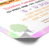 Editable Cotton candy fundraiser flyer Poster | Zazzle