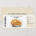 Editable Curry Gift Voucher Template | Zazzle