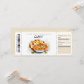 Editable Curry Gift Voucher Template | Zazzle