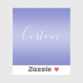 Editable Cursive Script | Transparent Purple Sticker | Zazzle