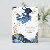 Editable Cute Dragon Birthday Thank You Card | Zazzle