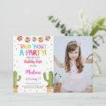 Editable Cute Fiesta Birthday Party Photo Invitation | Zazzle