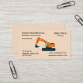 Editable Demolition Excavator Business Card | Zazzle