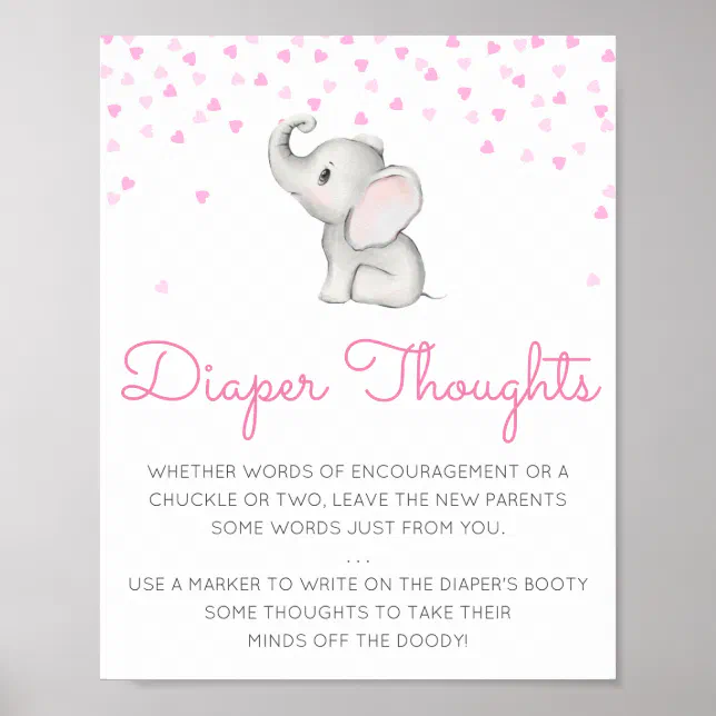Editable Diaper Thoughts Sign, Late Night Diaper P Poster | Zazzle