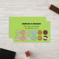 Editable Donuts Loyalty Rewards Card | Zazzle