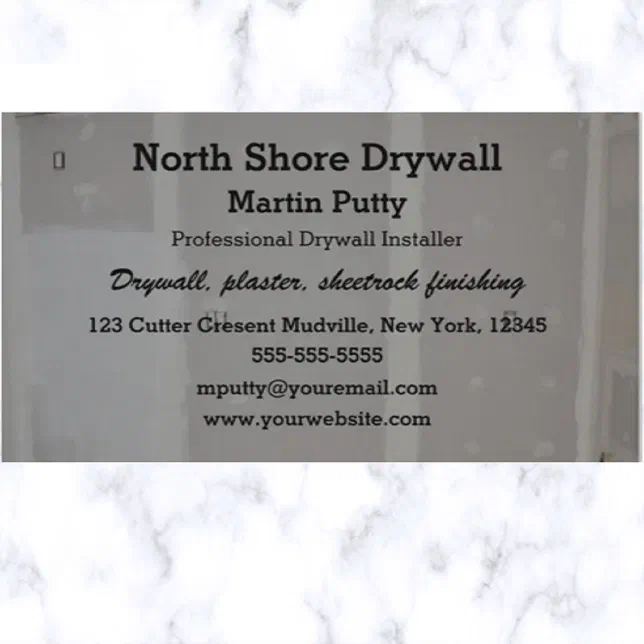 Editable Drywall Plaster Sheetrock Finishing Business Card | Zazzle