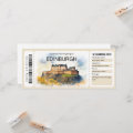 Editable Edinburgh Plane ticket Scotland Trip Invitation | Zazzle