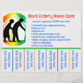 Editable Elderly Home Care Phone Number Flyer | Zazzle
