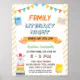 Editable Family Literacy Night Flyer Poster | Zazzle
