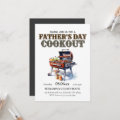 Editable Father's Day Cookout BBQ Invitation | Zazzle