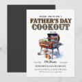 Editable Father's Day Cookout BBQ Invitation | Zazzle