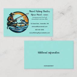 Editable Fishing Charter Business Card | Zazzle