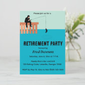 Editable Fishing Off The Dock Retirement Party Invitation | Zazzle
