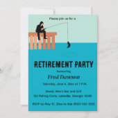 Editable Fishing Off The Dock Retirement Party Invitation | Zazzle