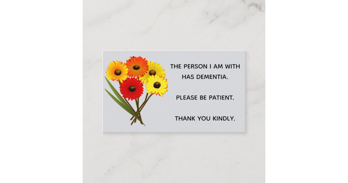 Editable Flowers Please Be Patient Card | Zazzle