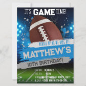 Editable Football Birthday Invitation | Zazzle