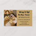 Editable Gift Wrapping Business Card | Zazzle