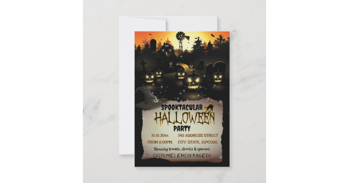 Editable Halloween Costume Party Invitation | Zazzle