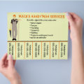 Editable Handyman Phone Number Flyer | Zazzle