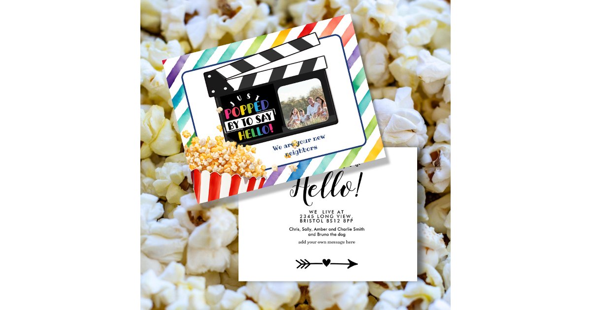 Editable Hello Neighbor, New Address, intro Announcement Postcard | Zazzle