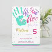 Editable High Five Birthday Invitation | Zazzle