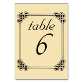 Editable Irish Celtic Knot Table Number | Zazzle