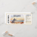 Editable Istanbul Turkey Plane Boarding Pass Invitation | Zazzle