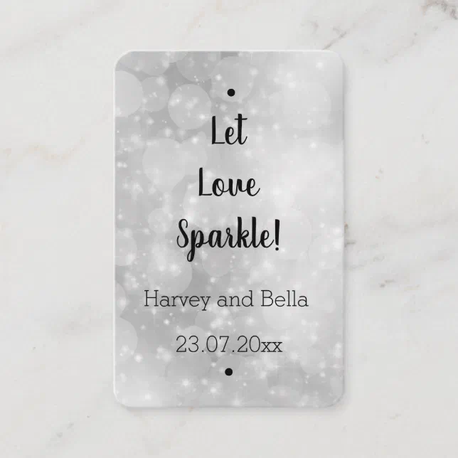 Editable Let Love Sparkle Sparkler Tag | Zazzle