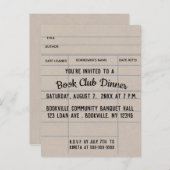 Editable Library Loan Card Invitation | Zazzle