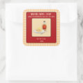 Editable Maple Syrup Square Sticker | Zazzle