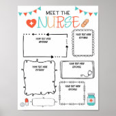Editable Meet the School Nurse Letter Printable Poster | Zazzle