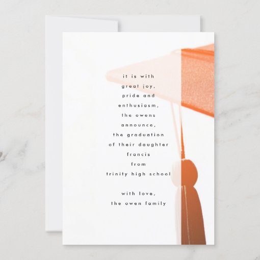 Editable Modern High School Photo Graduation Announcement | Zazzle