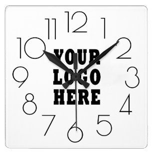 Company Logo Wall Clocks | Zazzle